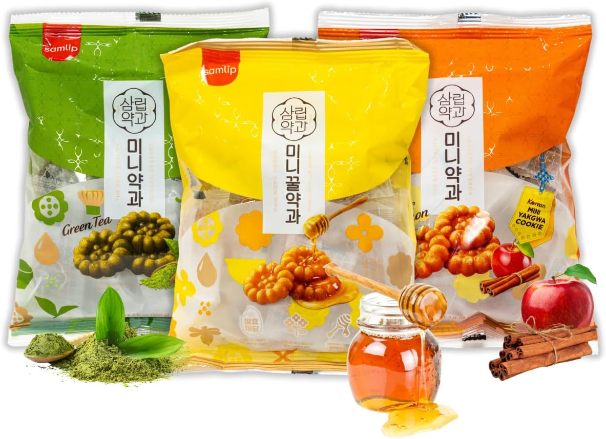 Amazon.com: Korean Traditional Sweet Mini Honey Yakgwa Individual ...