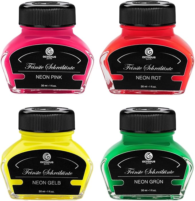 OCTOPUS Highlighter Ink for Fountain Pen Fluorescent Highlighter Ink ...