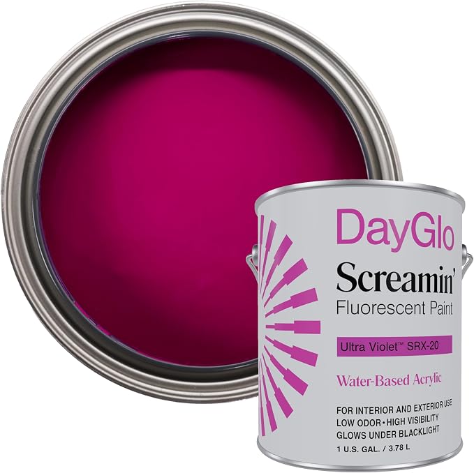 DayGlo Fluorescent Water-Based SRX Low Odor Latex Paint – Ultra Violet ...