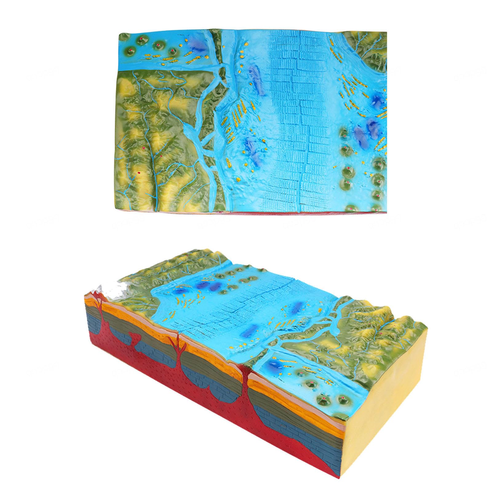 Volcano Kit For Kids Tectonic Plates Globe - 3D World Map Model By ...