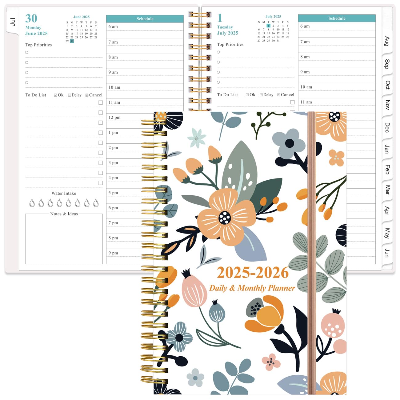 Snapklik.com : 2025-2026 Daily & Monthly Planner - One Page Per Day ...