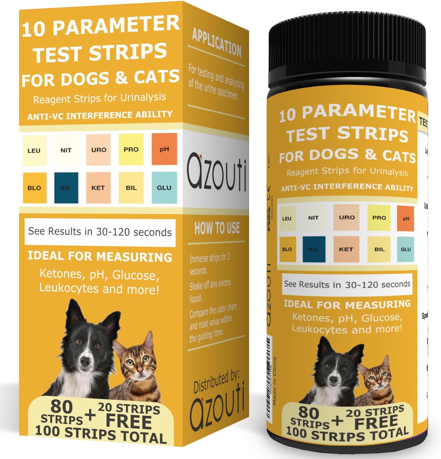 Amazon.com: Quickly Test Veterinary Urine Test Strips for Cats & Dogs ...