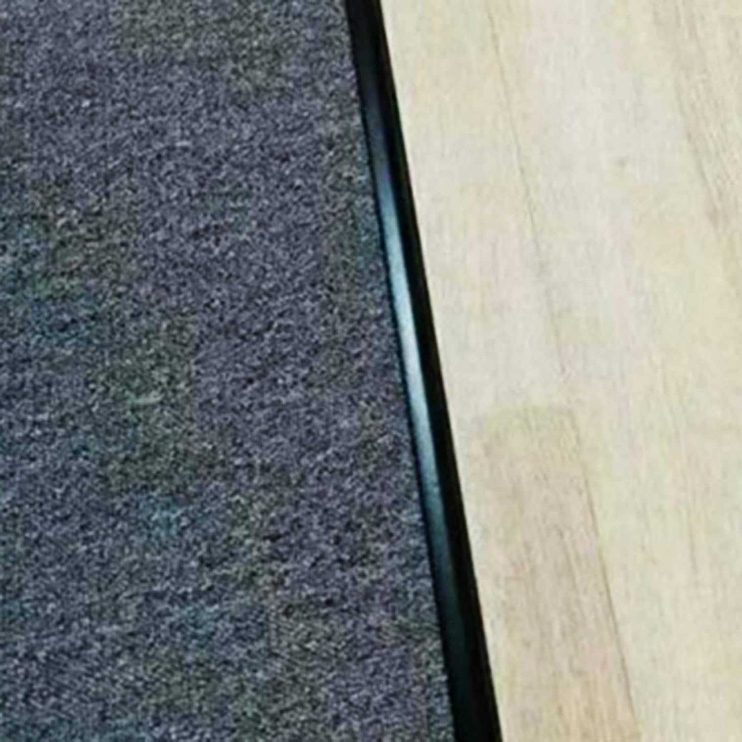 ERRULAN Carpet Edge Trim Strip, Black Rug Edging Protector for Vinyl ...