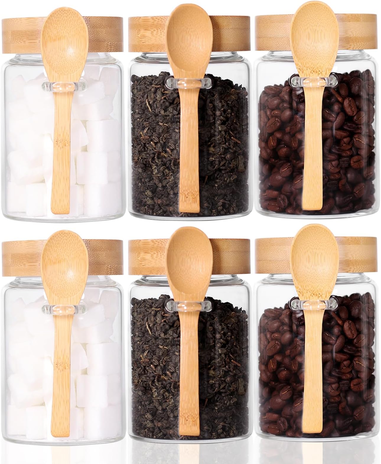Amazon.com: LEAVES AND TREES Y 16 OZ Tea Jars Screw Top for Loose Tea ...