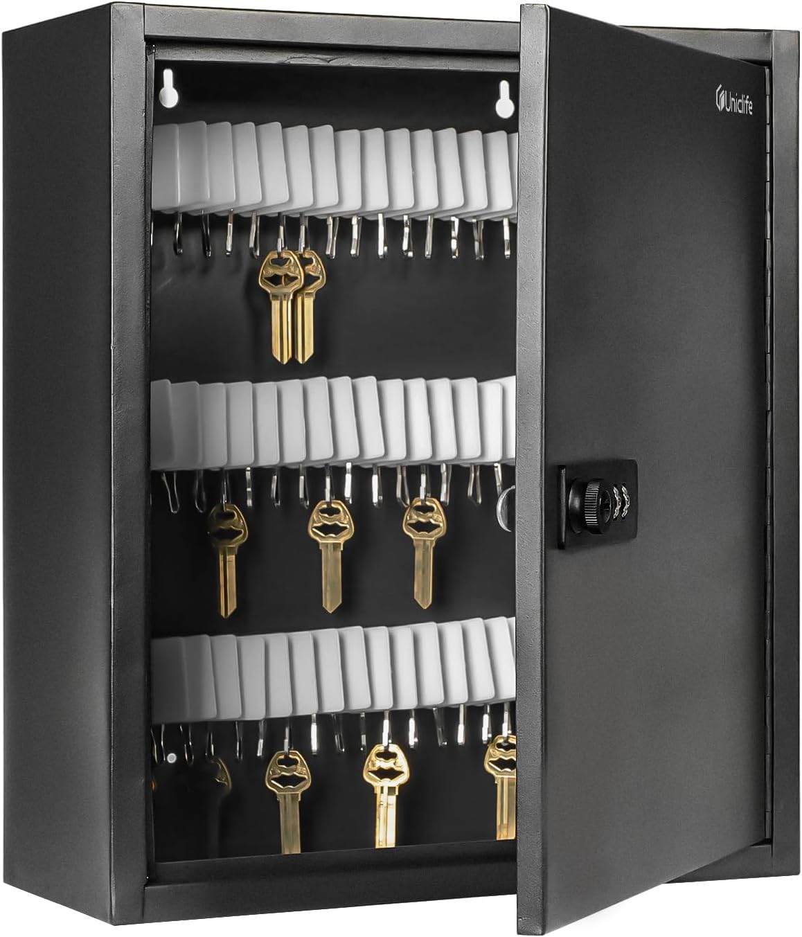 Pawfly 100 Position Slotted Key Cabinet with Combination & Key Lock ...