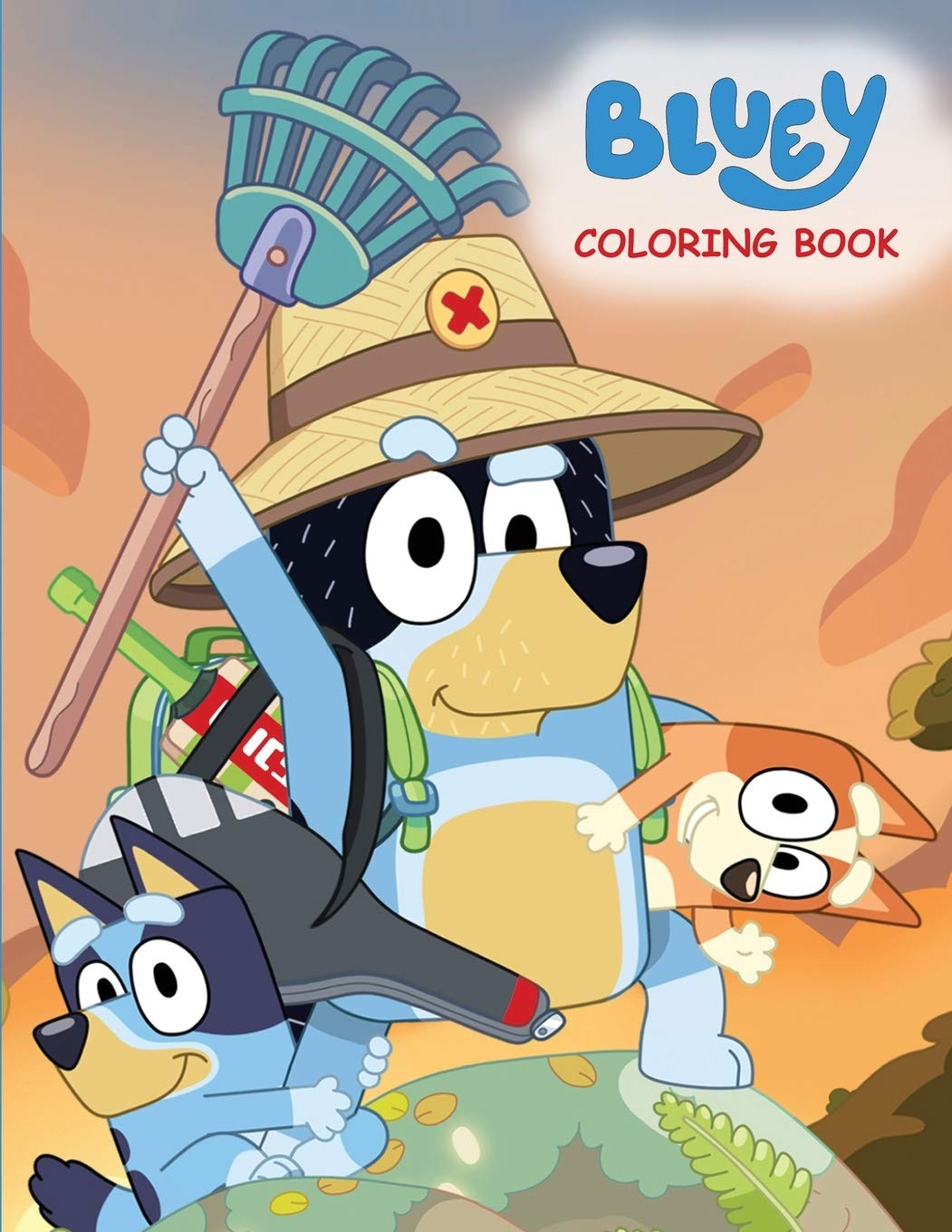 Buy Bluey Coloring Book: Big Simple Coloring Pages For Kids Online at ...