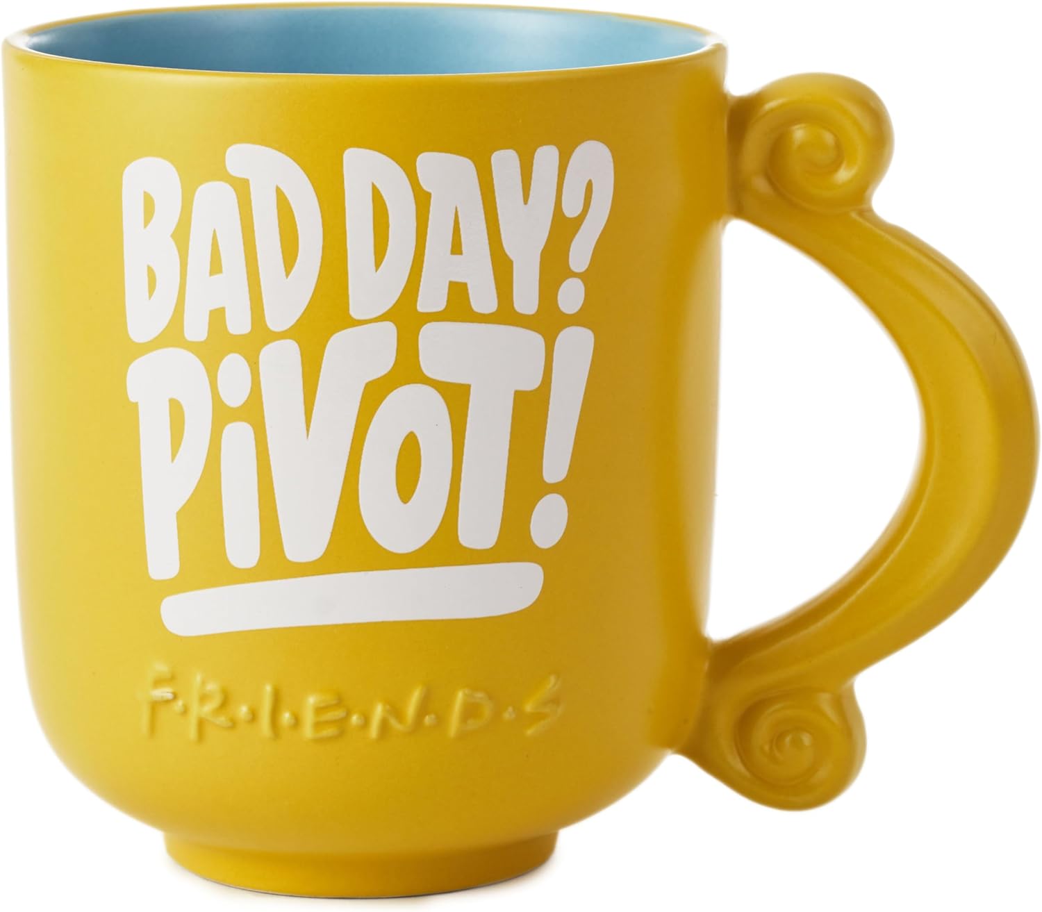 Amazon.com | Hallmark Friends Sculpted Coffee Mug (Bad Day? Pivot ...