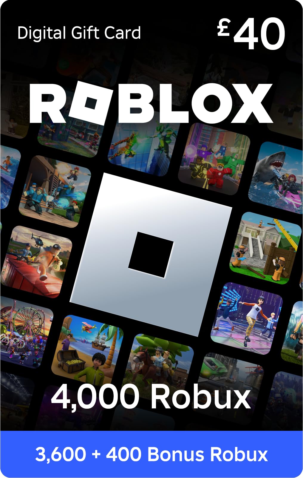 Roblox Gift Card - 4,000 Robux [Includes Exclusive Virtual Item ...