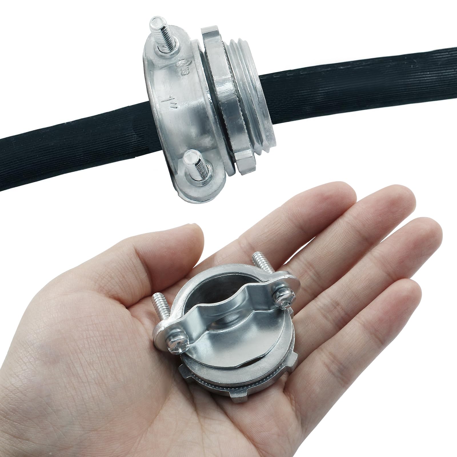 Snapklik.com : Kyuionty 4 Pcs 1 Inch Clamp Type Cable Connectors