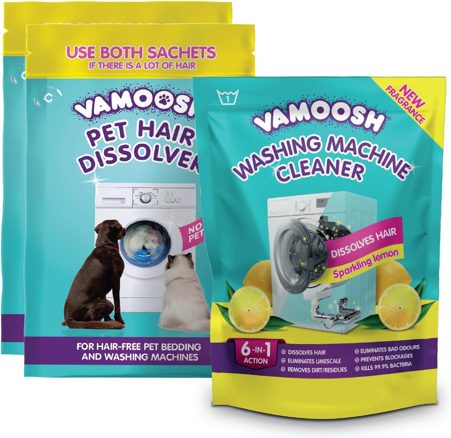 Vamoosh Pet Hair Dissolver - Pet Hair Remover for Washing Machines ...