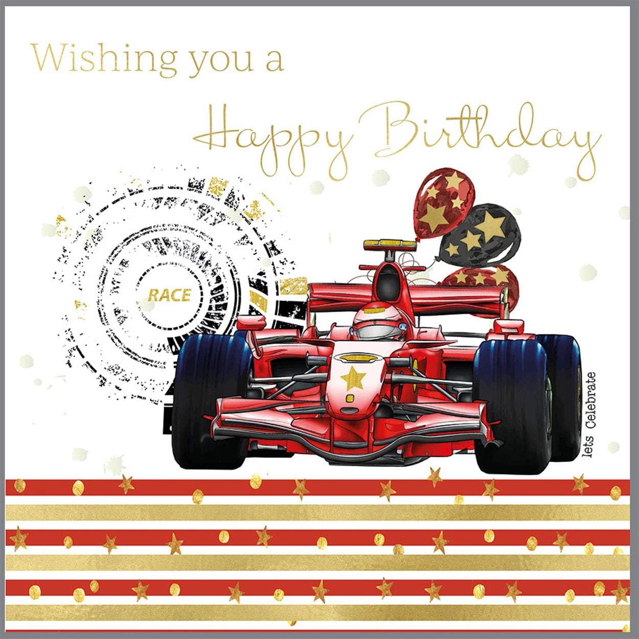 Rush Design Grand Prix Birthday Card : Amazon.co.uk: Stationery ...