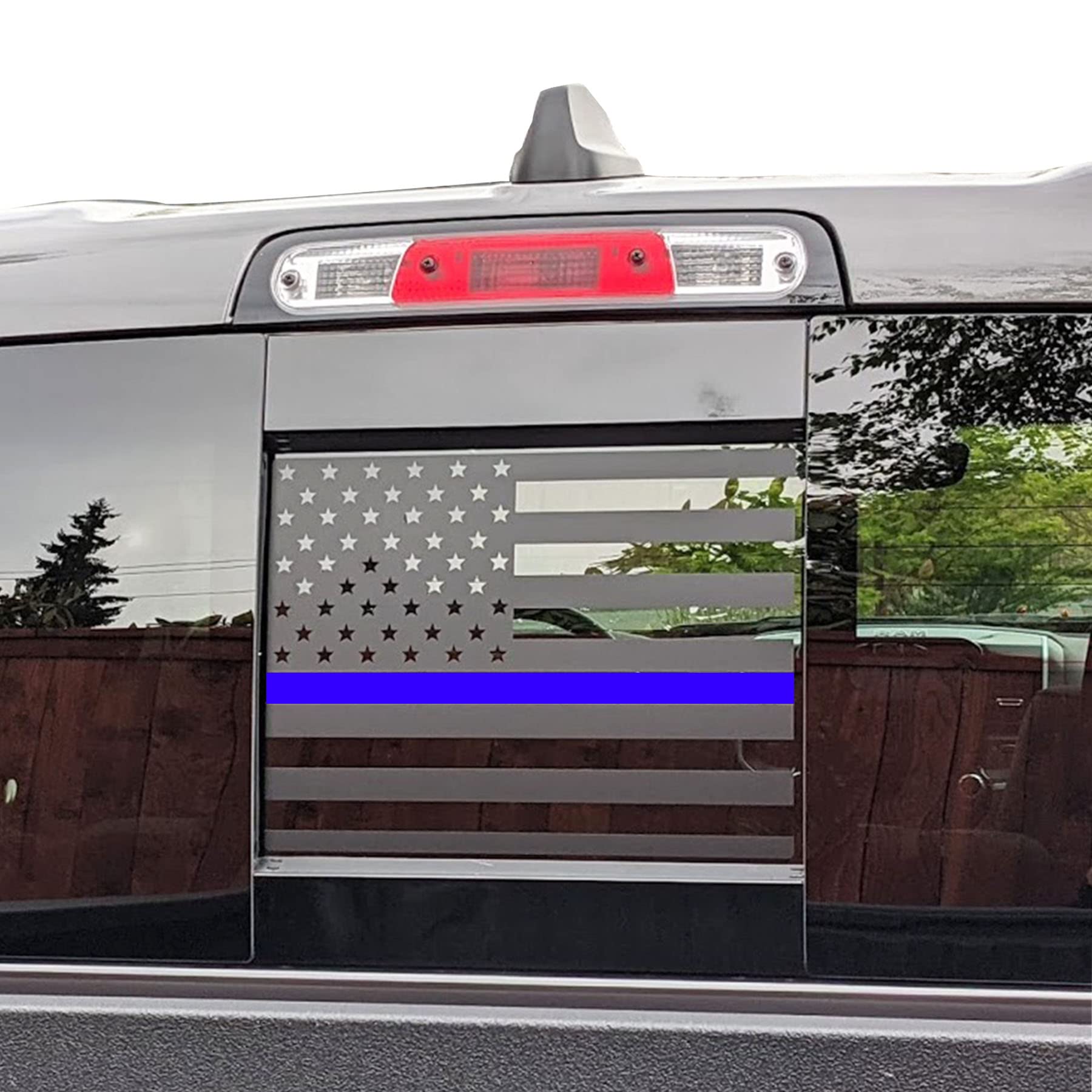 Snapklik.com : Zxiaochun Rear Middle Window American Flag Decal For ...