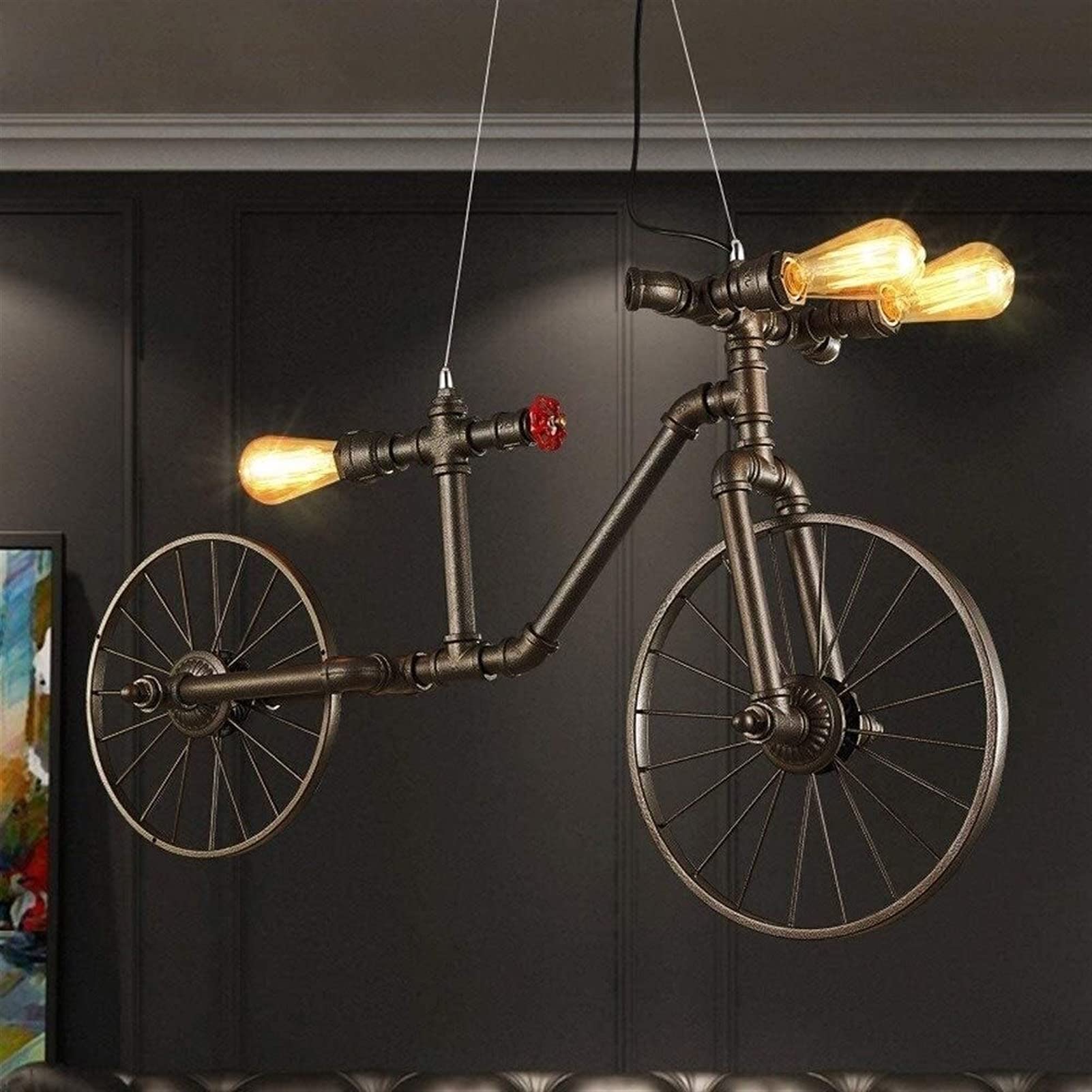 Steampunk Ceiling Light Retro Industrial Pendant Steampunk Lamp Antique ...