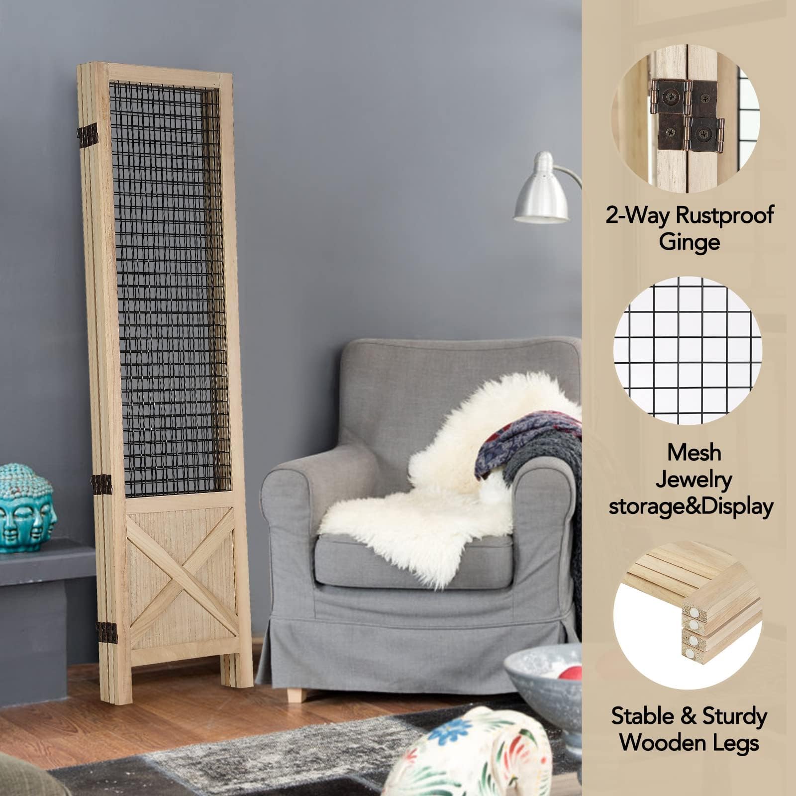 Snapklik.com : 4 Panel Gridwall Display, Portable Freestanding Display ...