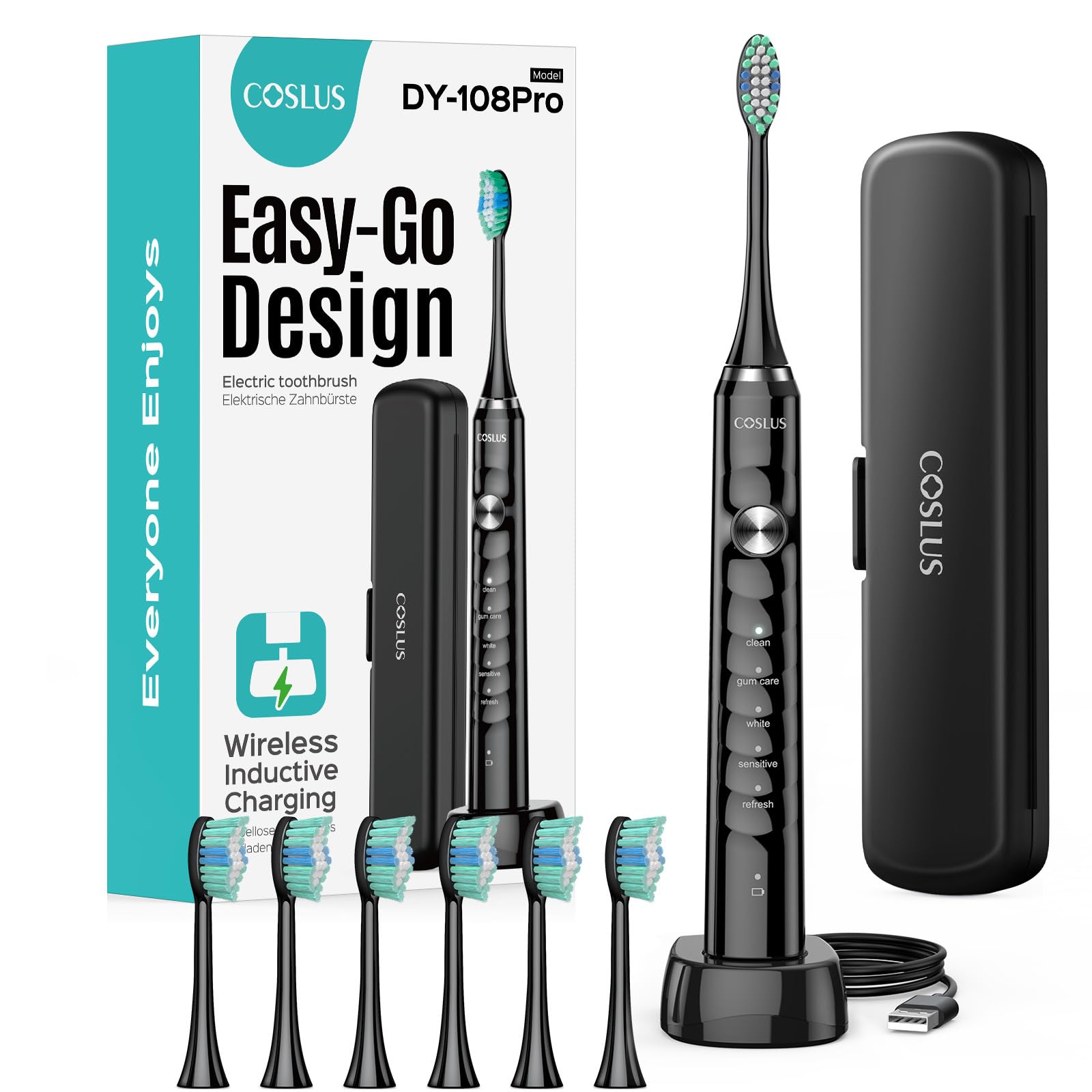 Amazon.com: COSLUS Electric Toothbrush for Adults and Kids: Travel ...