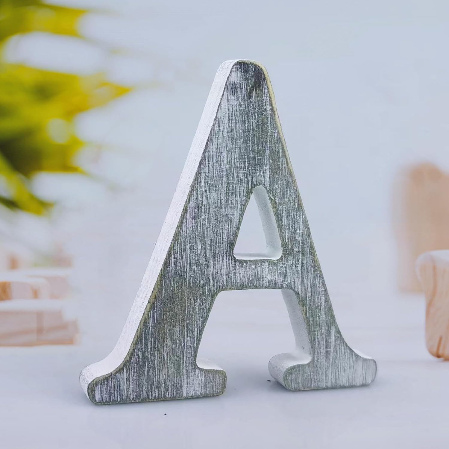 Amazon.com: WOODOUNAI 6 Inch Wood Letters Unfinished Rustic Wood ...