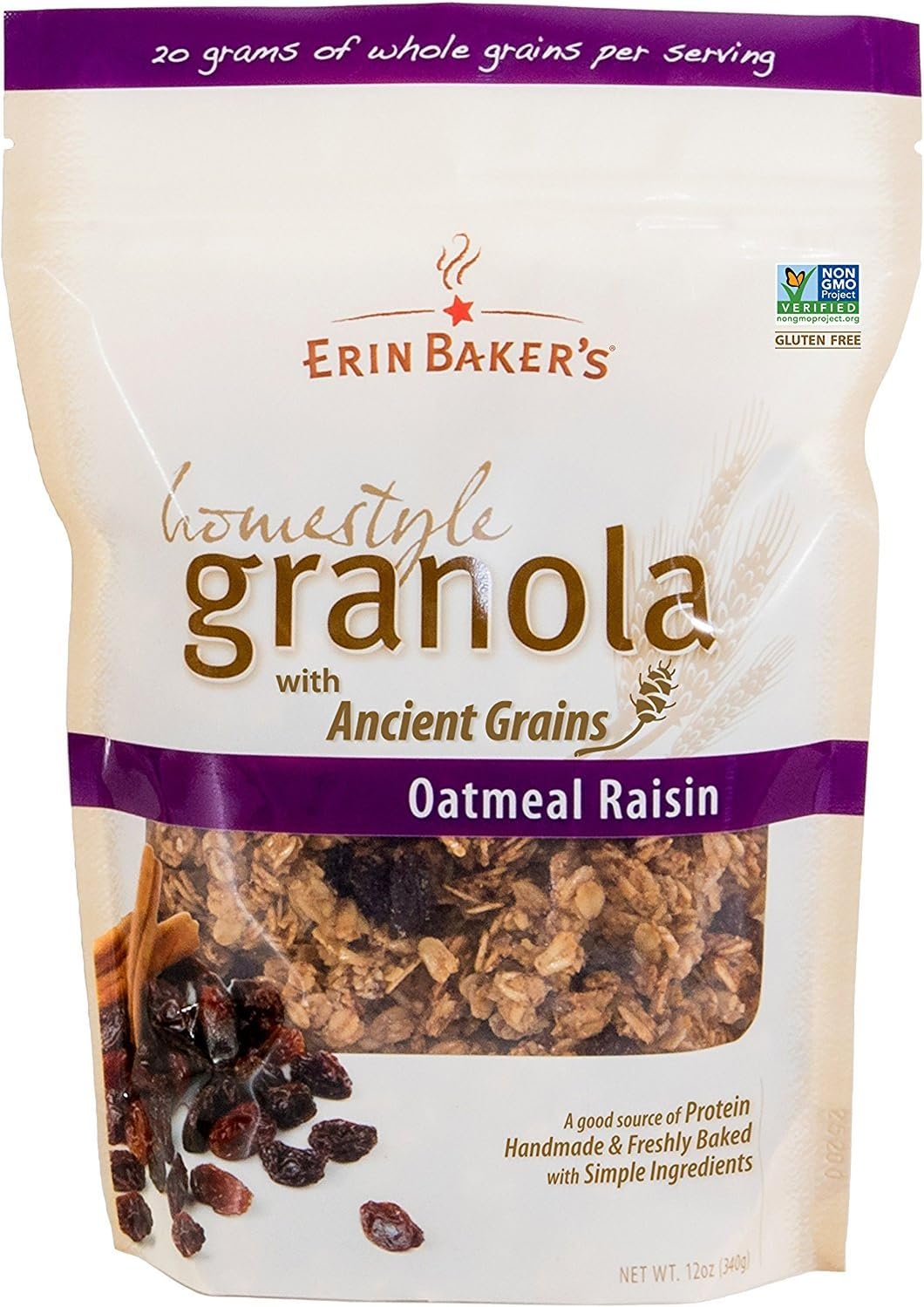 Amazon.com: Simply Nature Organic Cinnamon Raisin Granola (Pack of 2 x ...