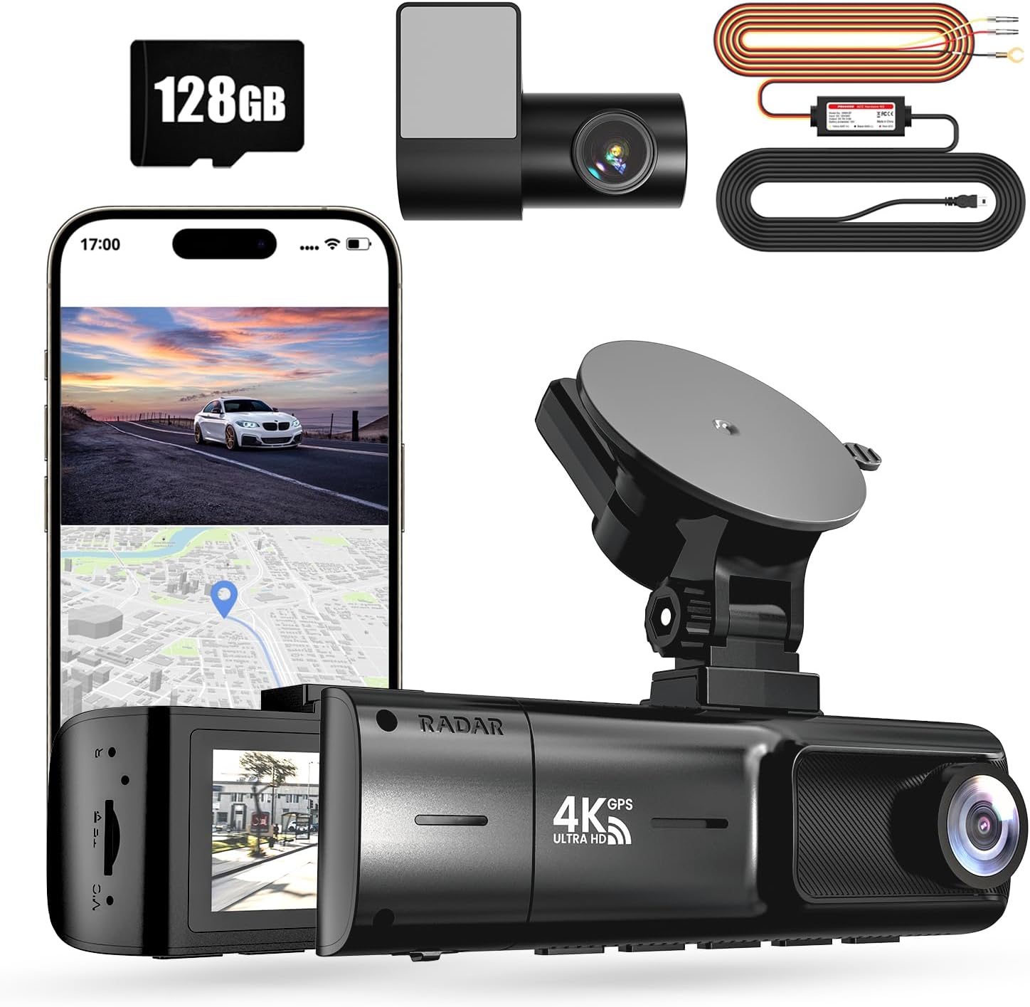 Amazon.com: PRUVEEO Dash Cam, Front and Inside 1080P Dual FHD Dash ...