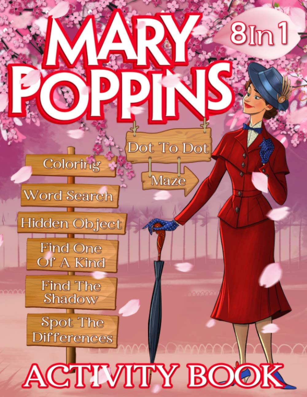 Buy Mary Poppins Activity Book: Coloring, Word Search, Dot To Dot, Find ...