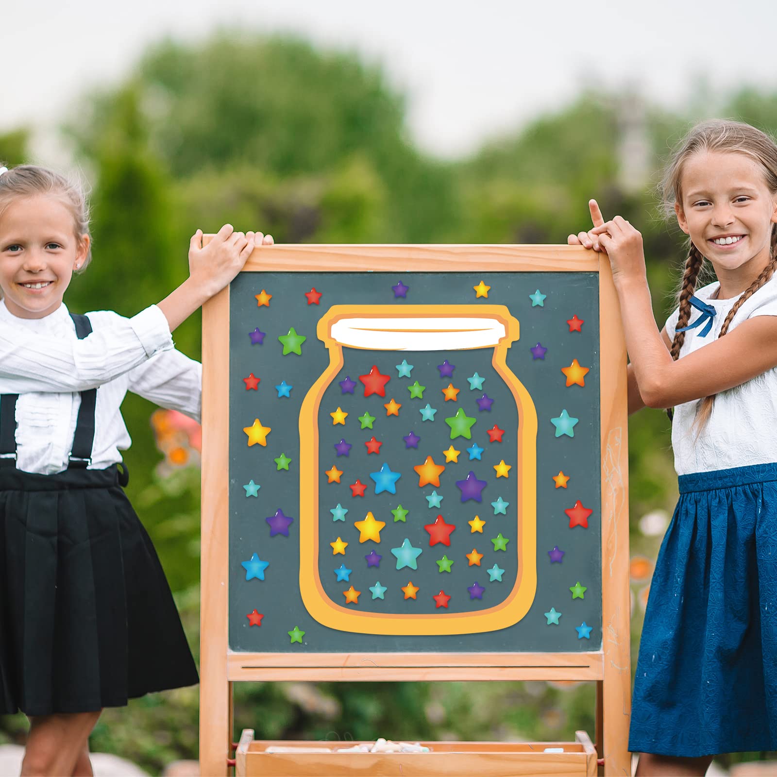 Snapklik.com : 72 Pcs Magnetic Super Star Rewards Jar Positive Behavior ...