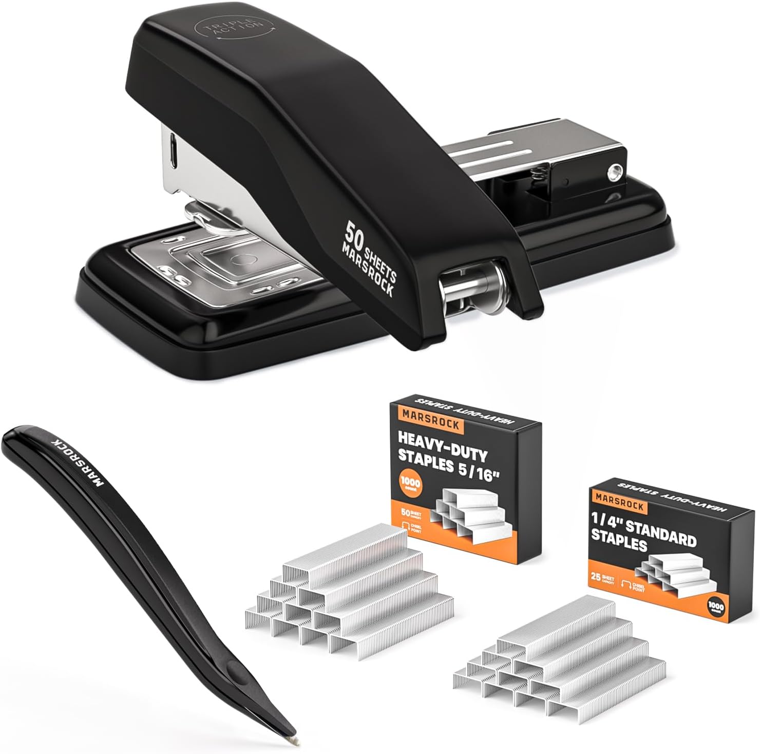 Amazon.com : Deli Stapler Heavy Duty, Full Strip Staplers for Desk with ...