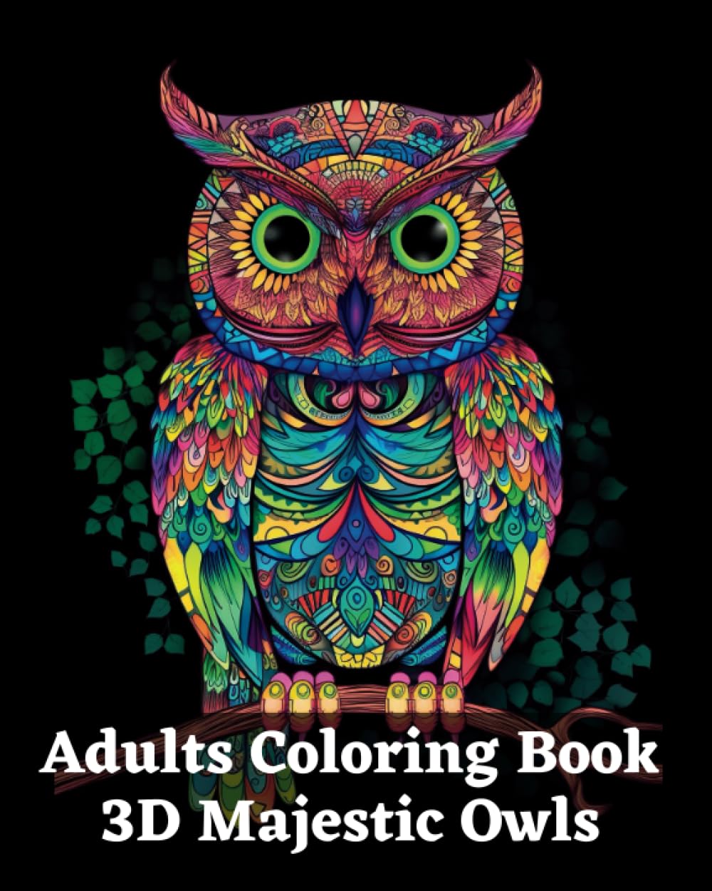 Amazon.com: Adult Coloring Book 3D Majestic Owls (Travel Size ...