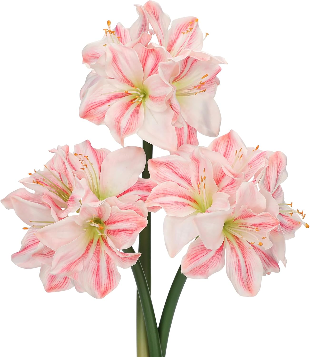 Amazon.com: Briful 3PCS Amaryllis Artificial Flowers 17.3 Inch Faux ...