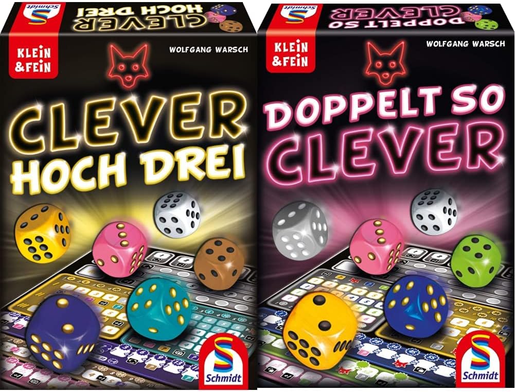 Schmidt Spiele 49384 Clever hoch DREI, Würfelspiel aus der Serie Klein ...