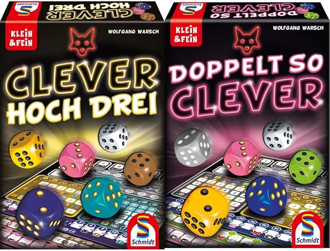 Schmidt Spiele 49384 Clever hoch DREI, Würfelspiel aus der Serie Klein ...