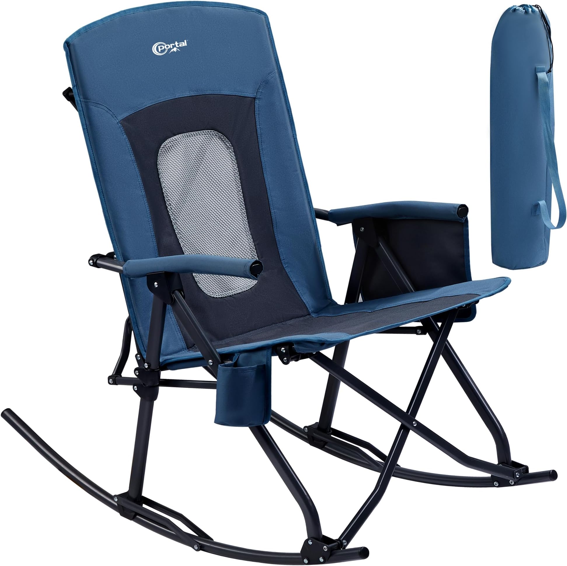 Amazon.com: EVER ADVANCED Oversized Folding Rocking Camping Chair ...