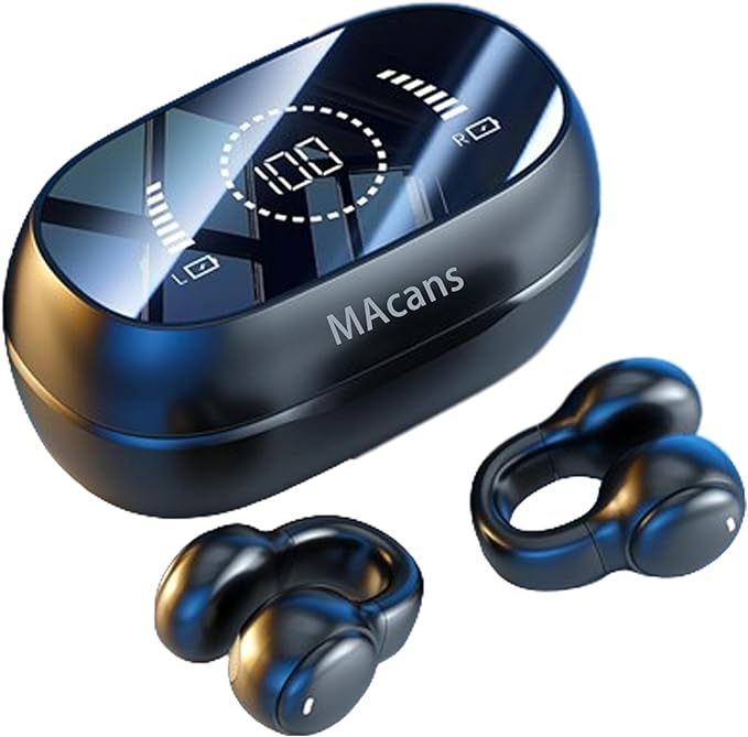 Amazon.com: MAcnas Wireless Earbuds Open Ear Clip Headphones Air ...