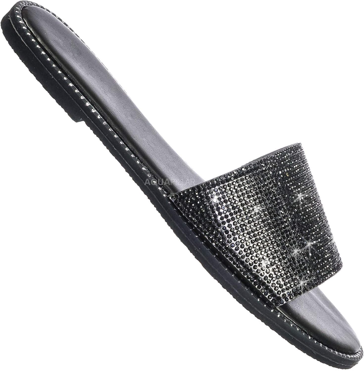 Amazon.com | Aquapillar Punk Rock Metal Stud Welt Slide - Women ...
