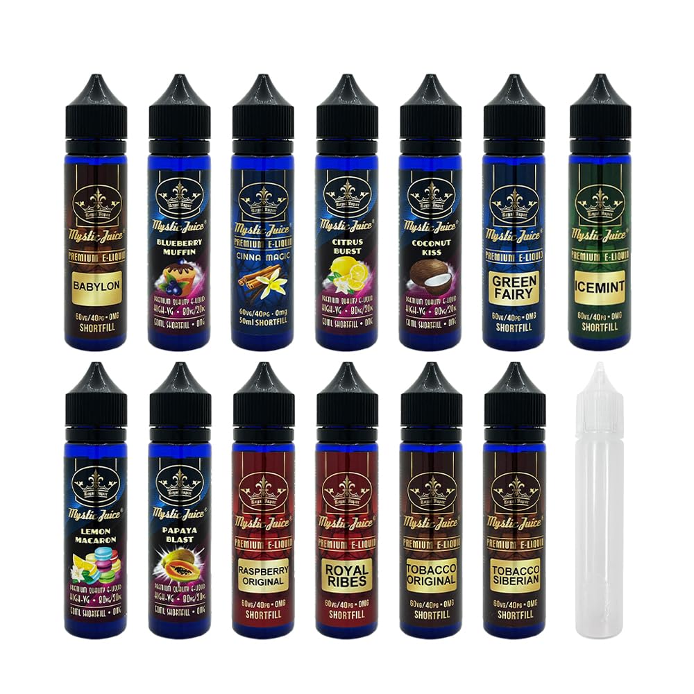 Amazon | 【Mystic Juice】13種 [50ml] ユニコーンボトル付き ミスティック ジュース《フルーツ/デザート/タバコ ...