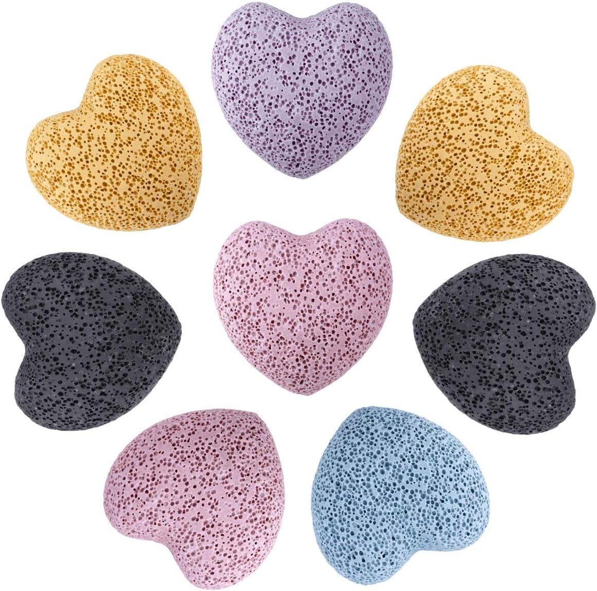 Amazon.com: 10 PCS Rock Essential Oil Diffusers, Heart Shape Lava Rock ...
