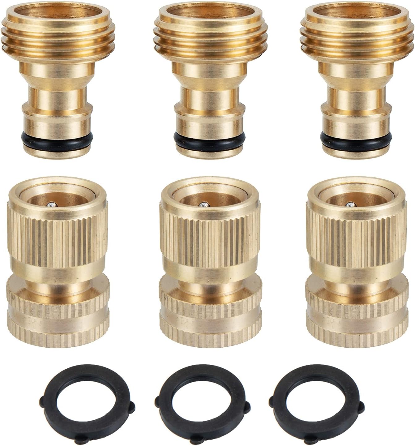 Amazon.com : 3 Packs 3/4 Inch GHT Female to NPT Male Connector, GHT to ...