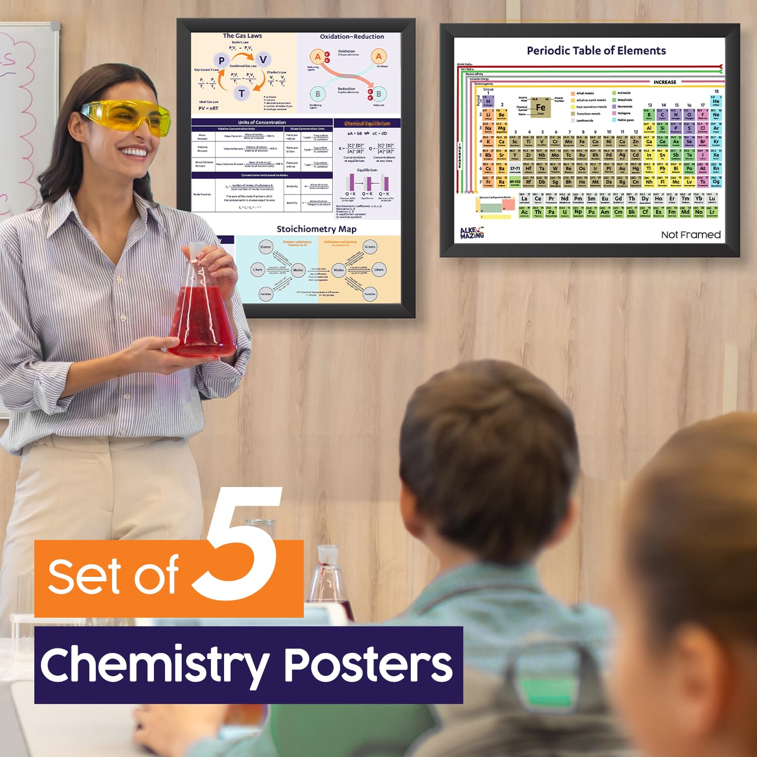 Snapklik.com : ALKEMAZING 5PCS Chemistry Classroom Posters Set 16"x20 ...