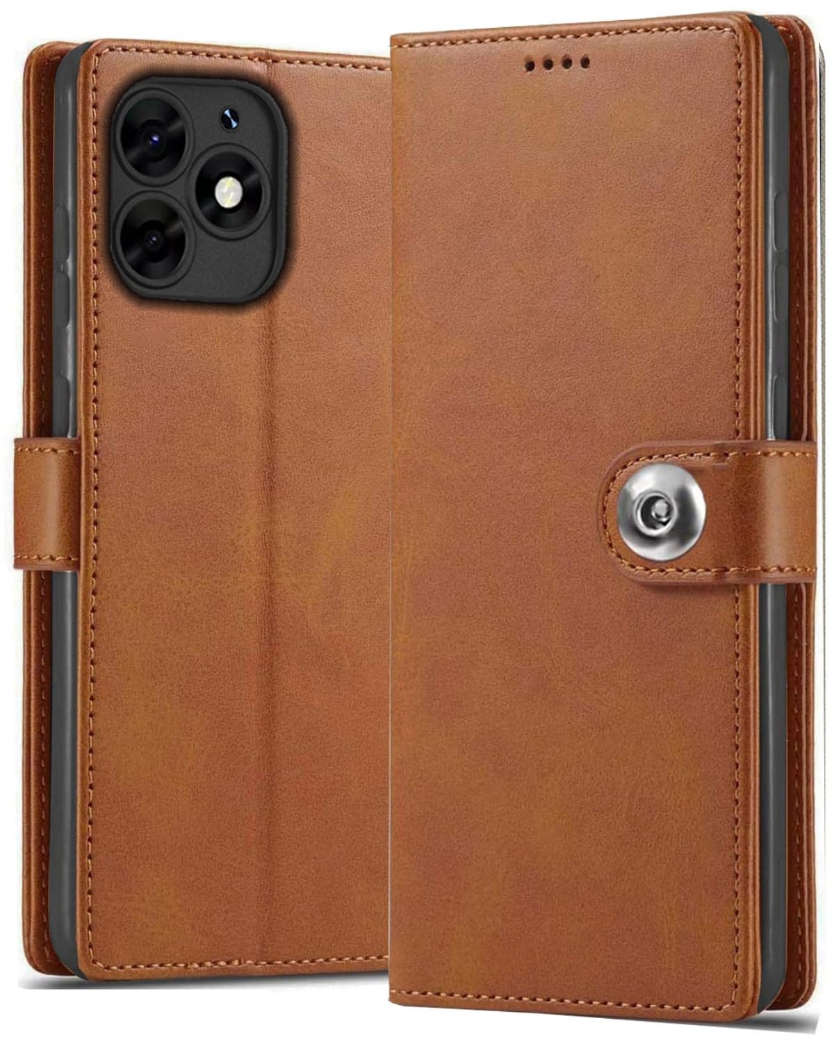 SHINESTAR Ultimate Leather Finish Flip Back Cover for Itel S23 Plus ...