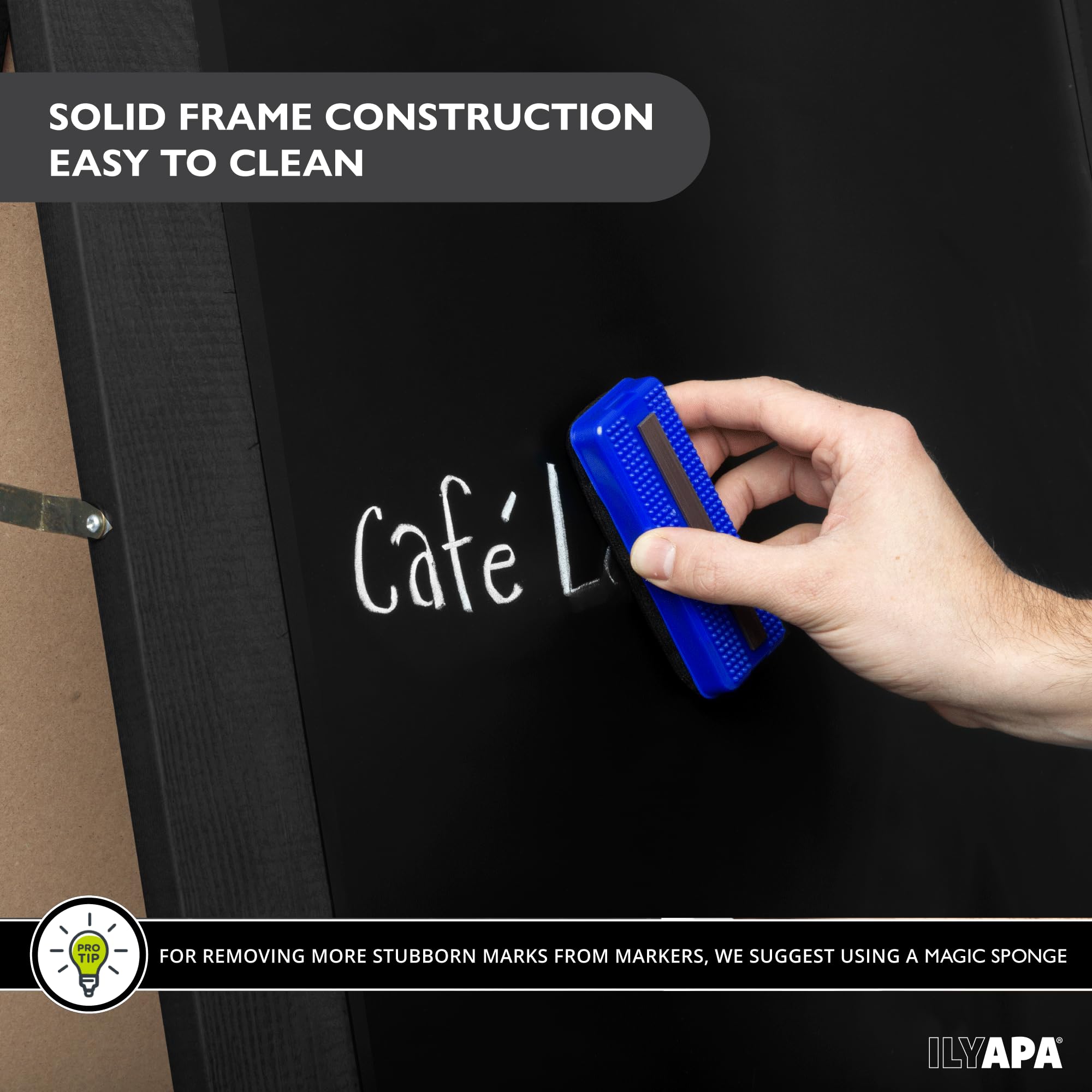 Snapklik.com : A-Frame Chalkboard Sidewalk Sign - 26x56 Inches, Rounded ...