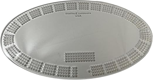 Amazon.com: Oval Cribbage Board Template - 4 Lane USA : Toys & Games