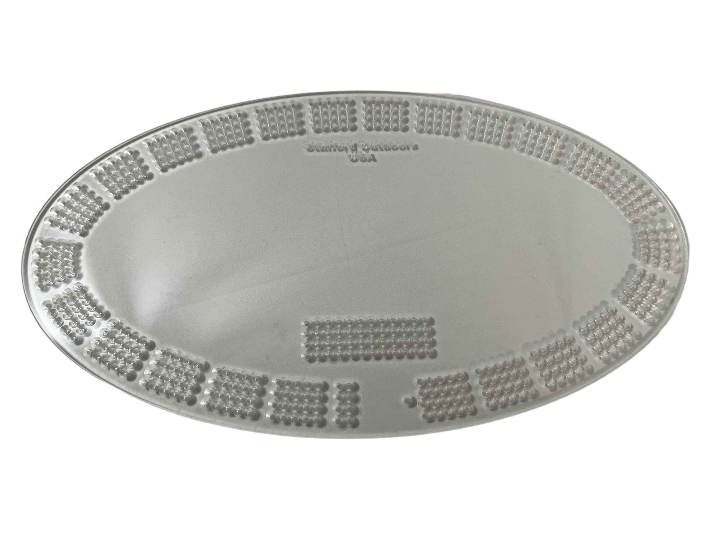 Amazon.com: Oval Cribbage Board Template - 4 Lane USA : Toys & Games