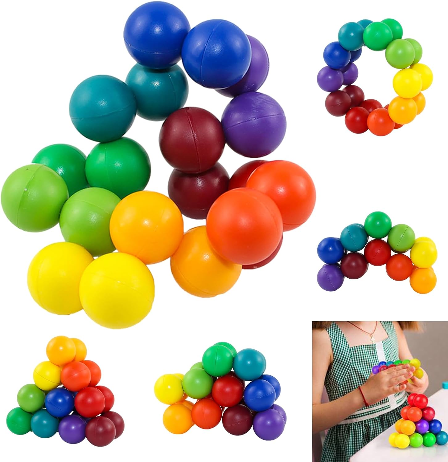 Vexquivera Magnetic Balls for Kids Magnetic Balls Toy Desk Toys Small ...