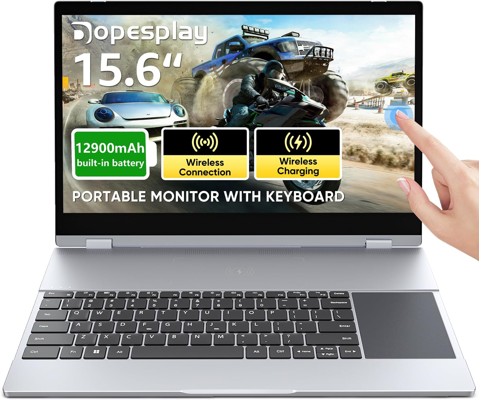 Amazon.com: Dopesplay Wireless Portable Lapdock, 15.6'' Touchscreen ...