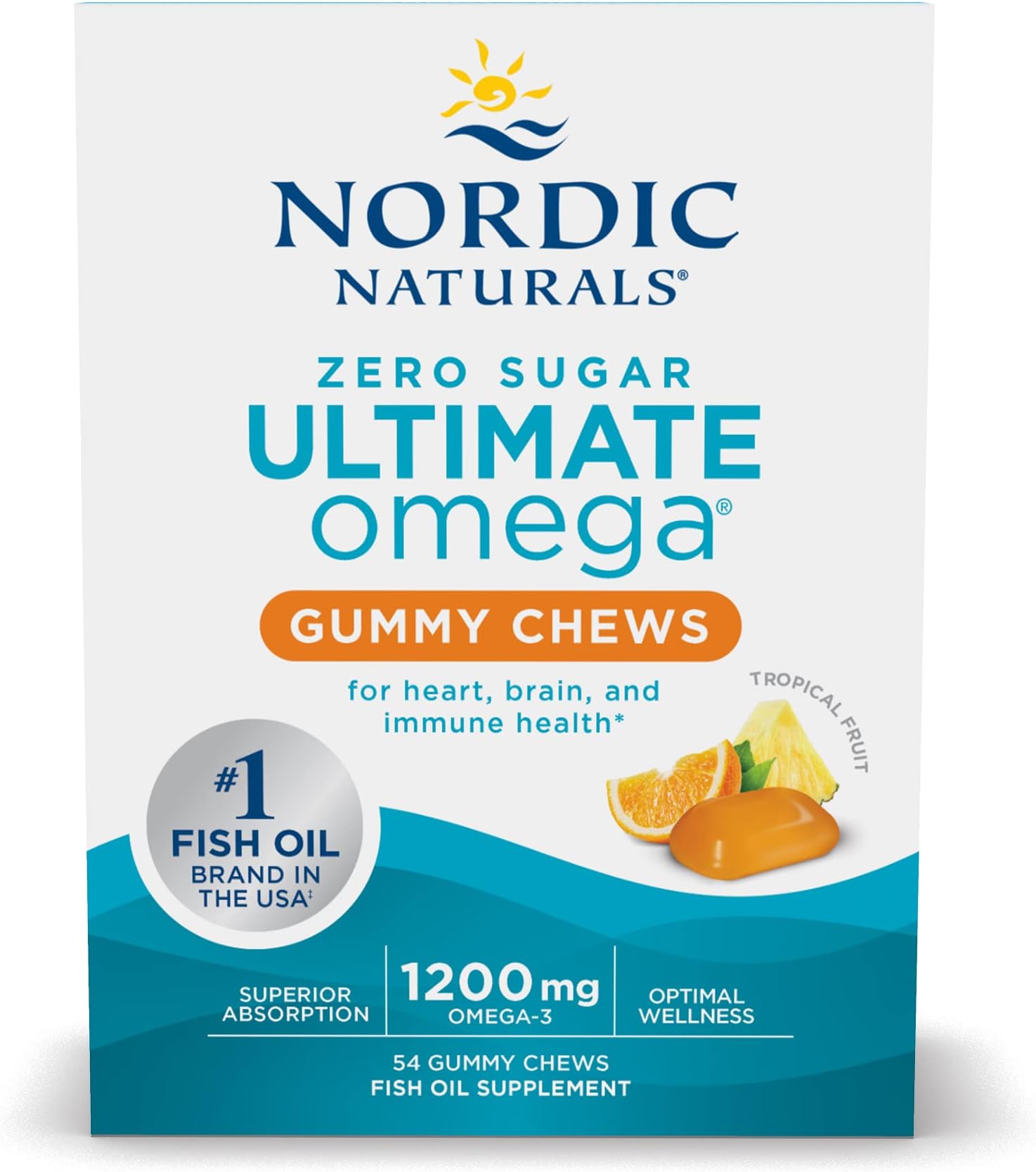Amazon.com: Nordic Naturals Zero Sugar Ultimate Omega Gummy Chews ...
