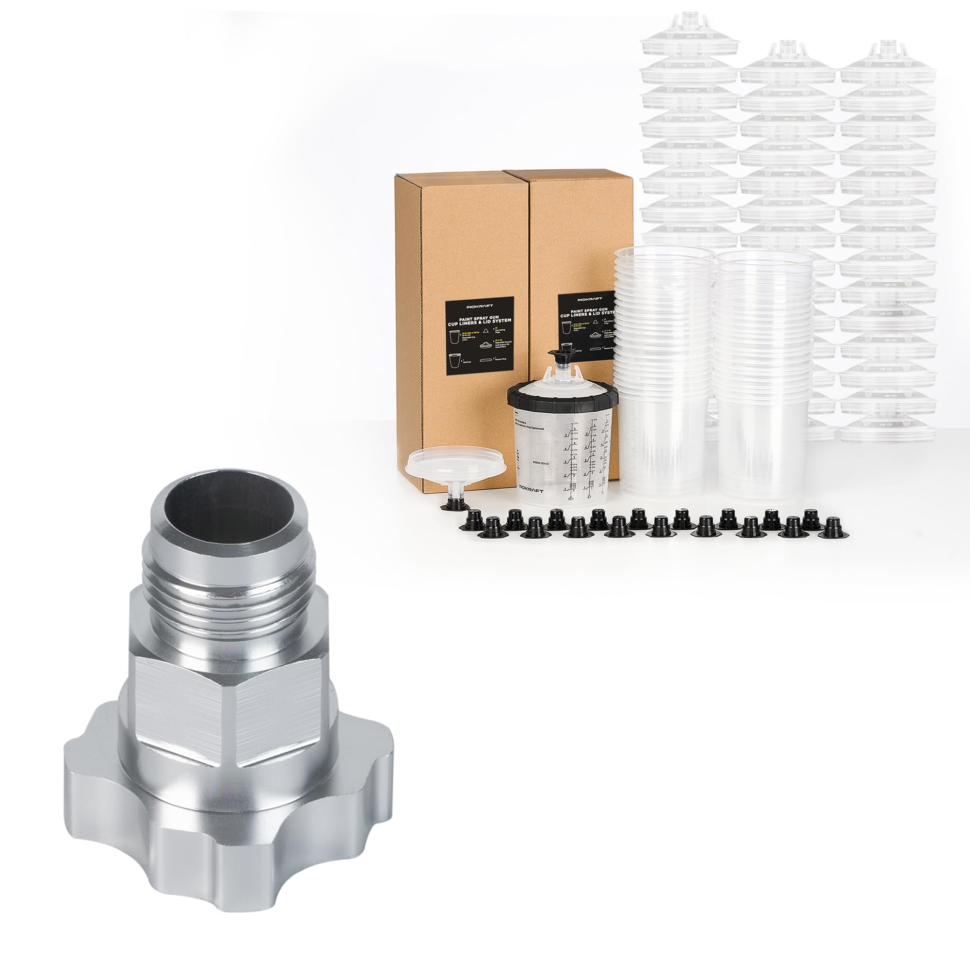 Amazon.com: InoKraft Disposable Paint Sprayer Gun Cup, Standard 22 ...