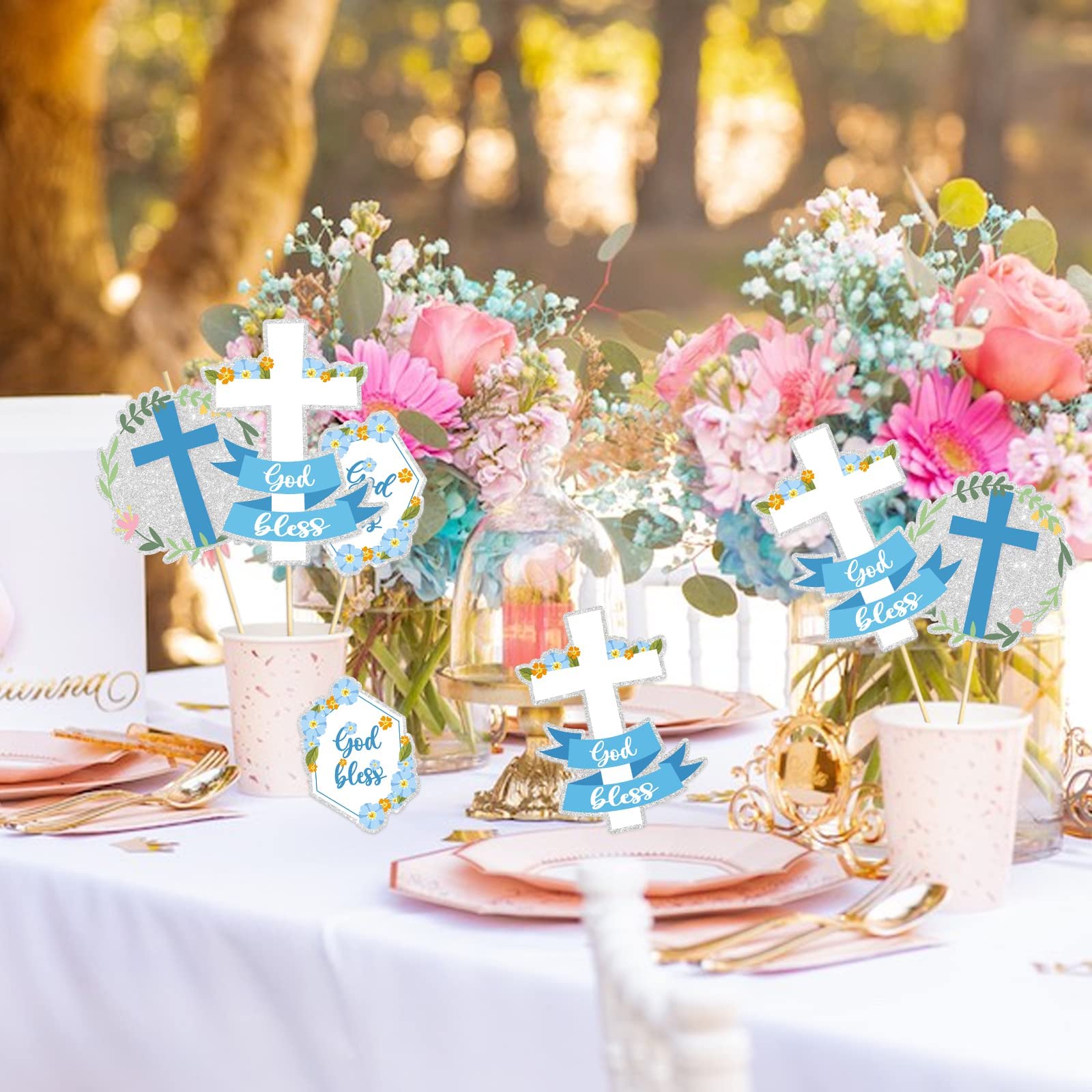 Baptism Centerpieces Ideas Umiss Paper Baptism Decorations First