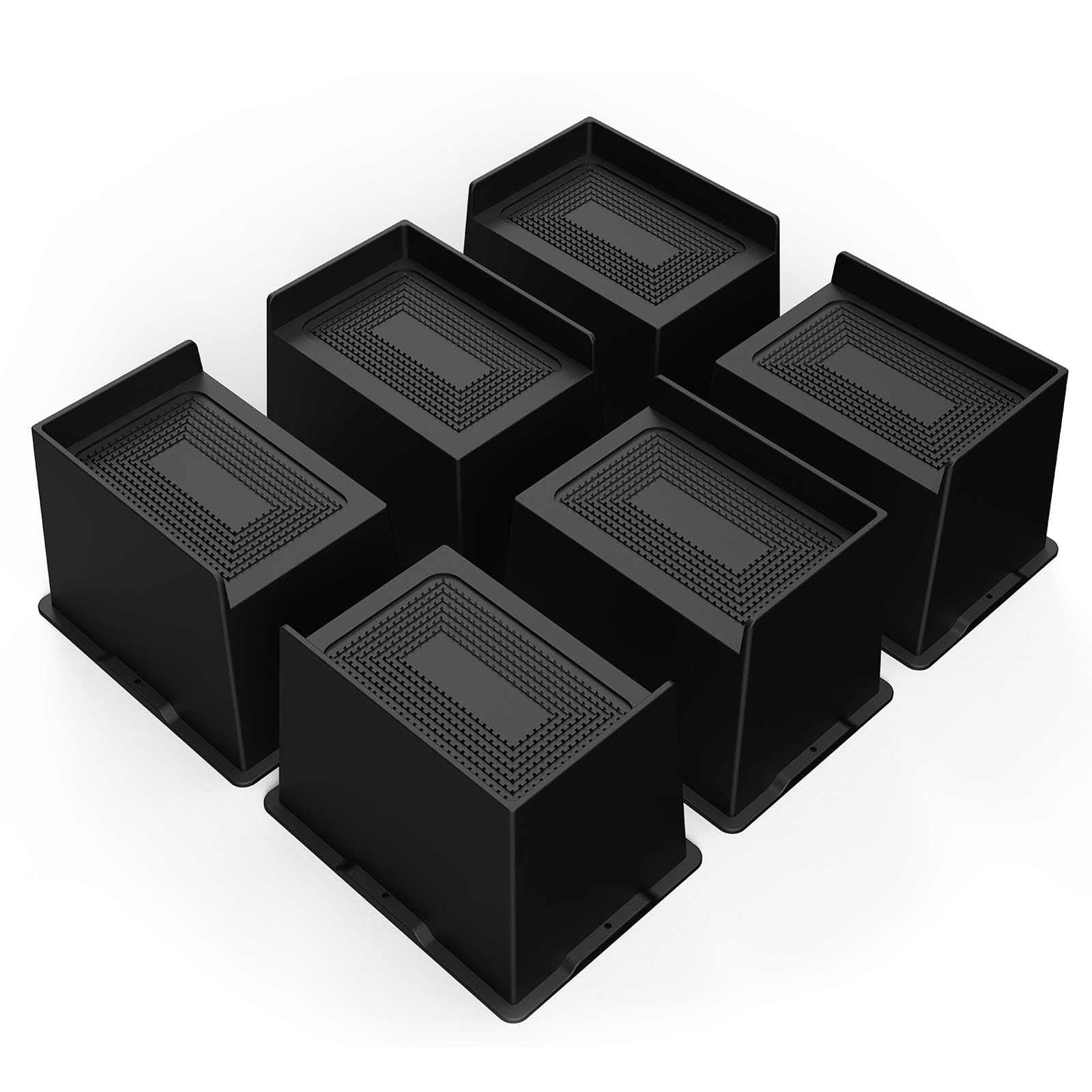 Amazon.com: MYMULIKE Bed Risers 5 Inch Heavy Duty, Oversized Furnitures ...