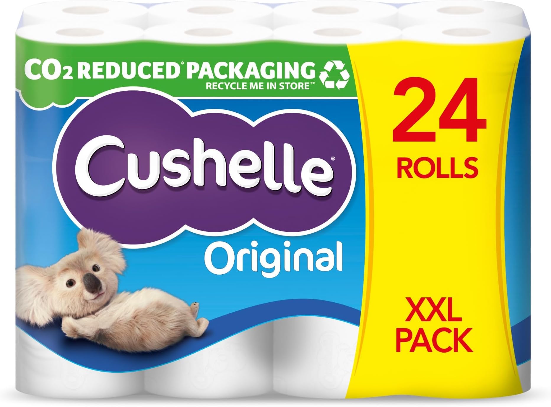 Cushelle Toilet Tissue Rolls, Pack of 24 : Amazon.co.uk: Grocery