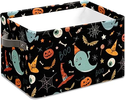 Amazon.com - Halloween Ghost Basket with Handles spooky basket stuffers ...