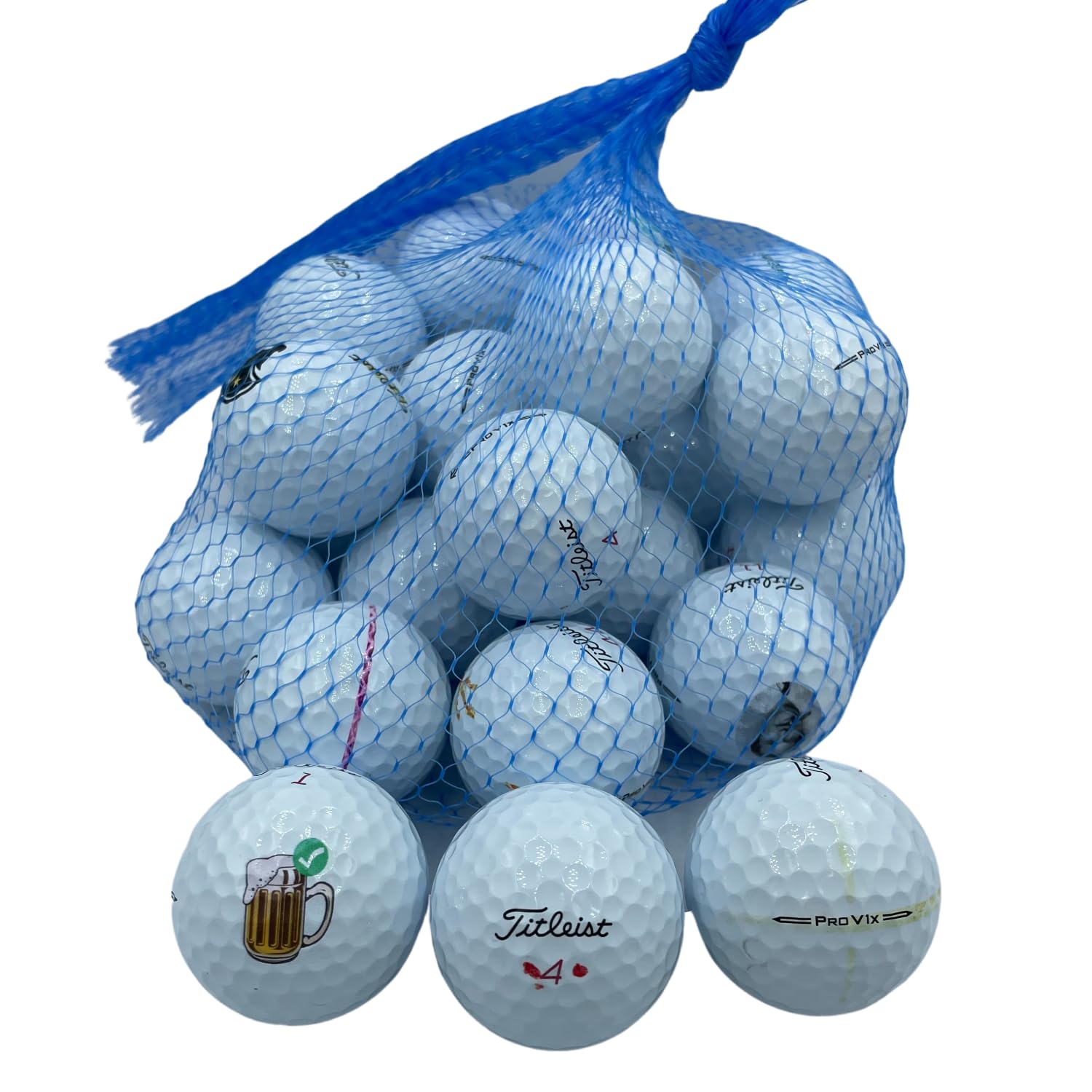 Amazon.com : Golf Ball Planet Pro V1x 2023 Mint/5A Used Golf Balls (24 ...