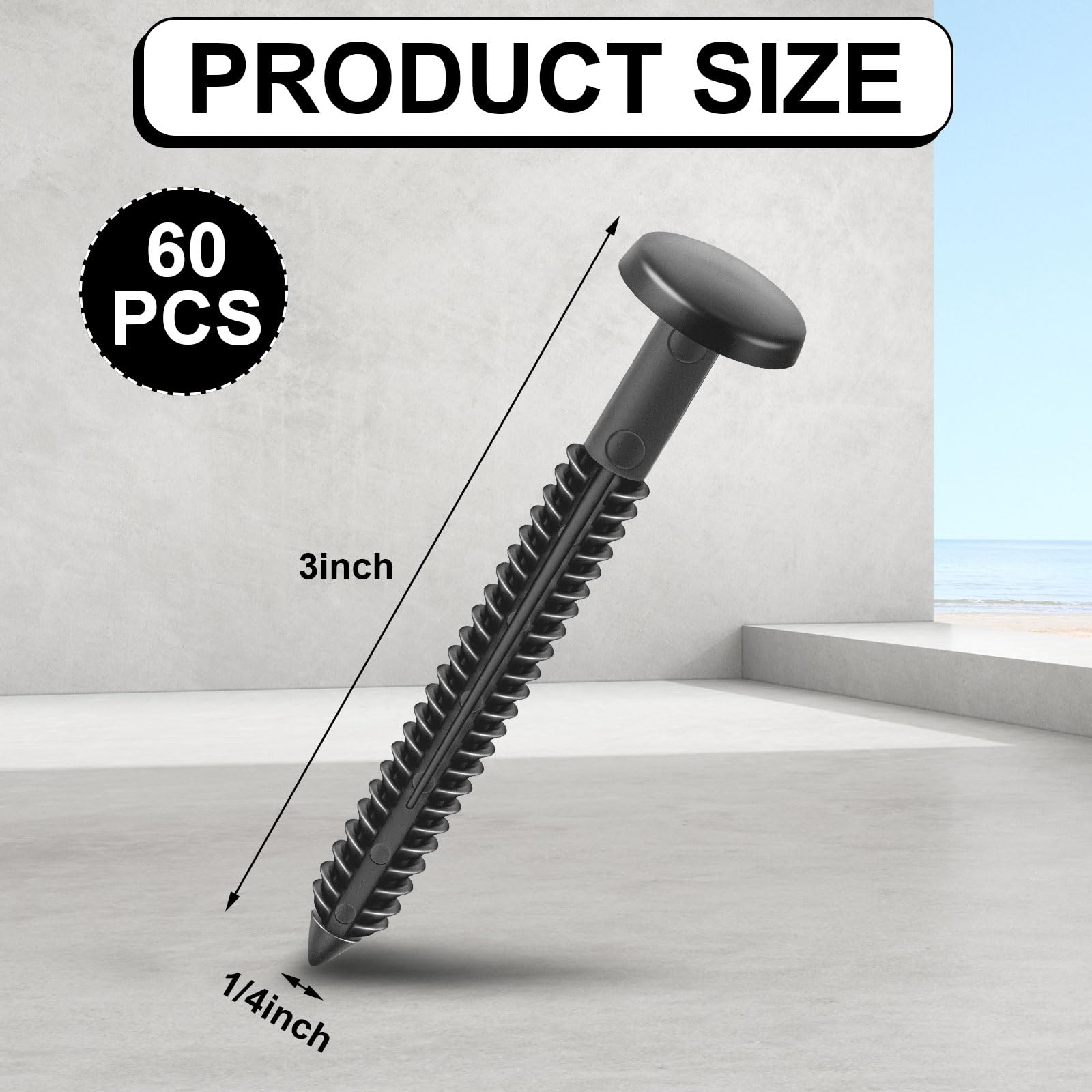 Snapklik.com : Blulu 60 Pcs 3 Inch Vinyl Shutter Fastener Window Panel ...